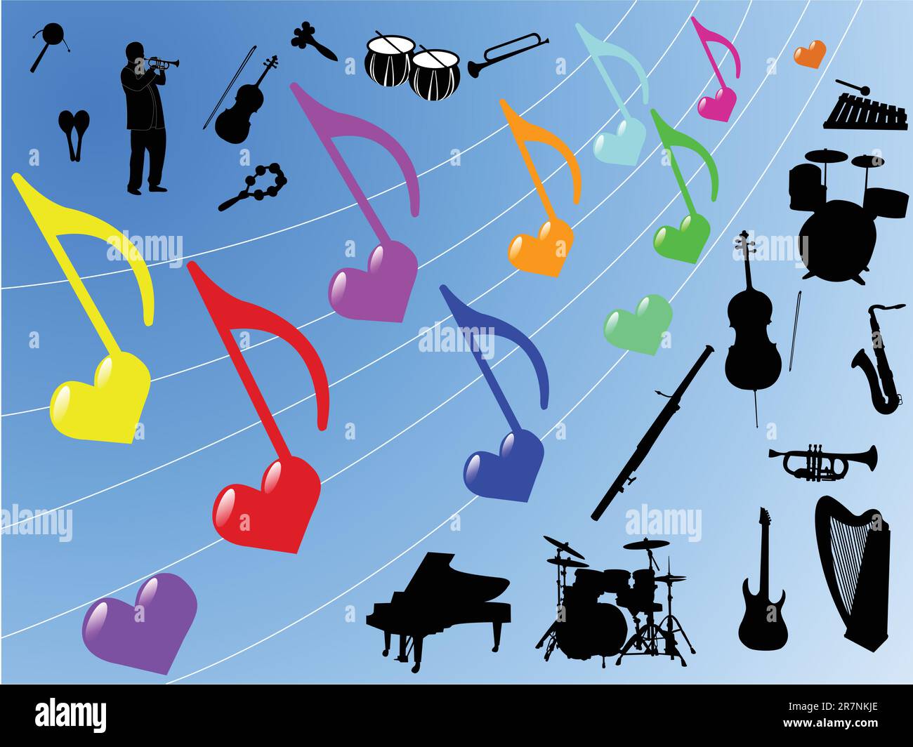 music element - vector Stock Vector Image & Art - Alamy