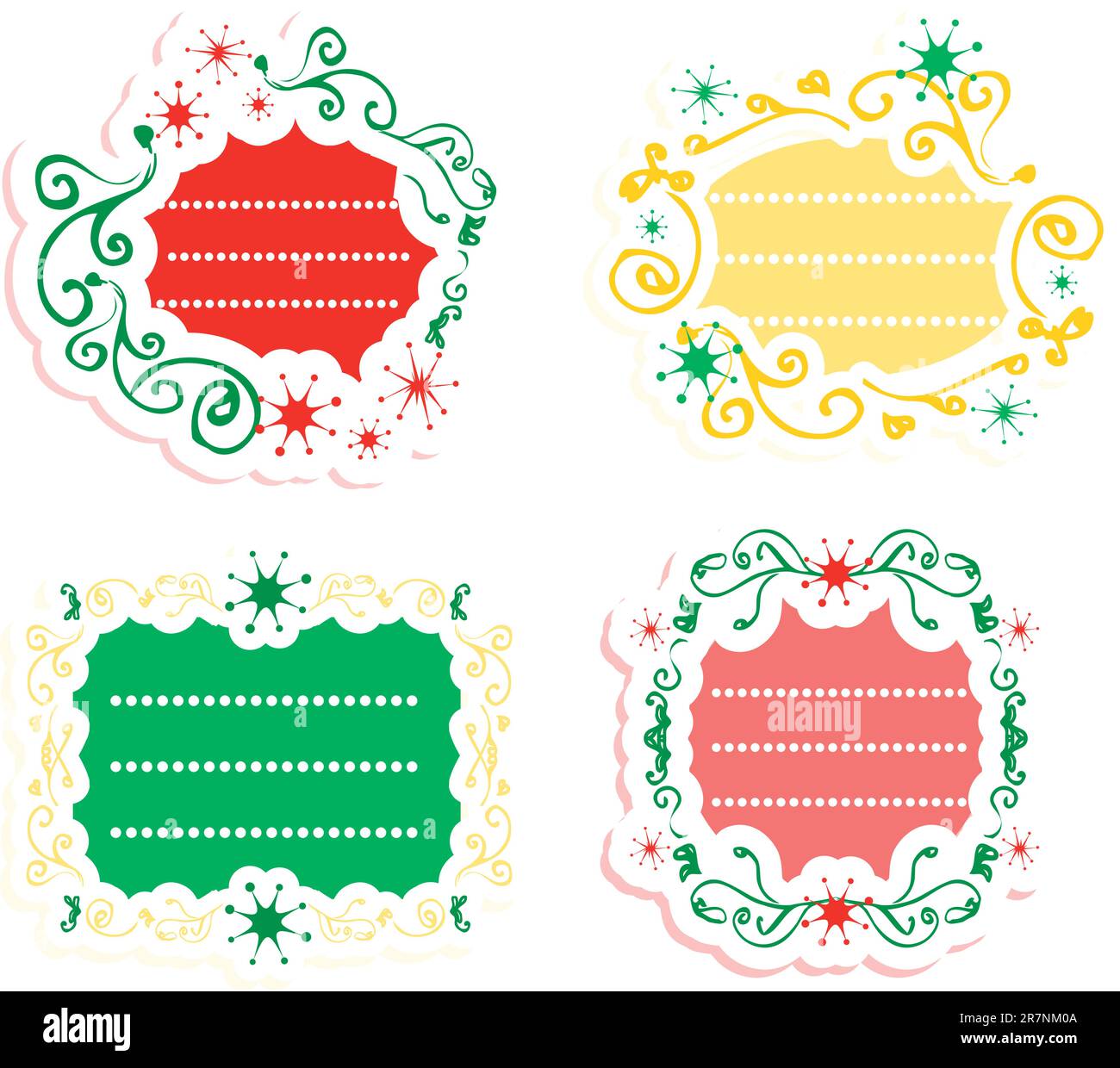 Oval stickers Stock Vector Images - Alamy