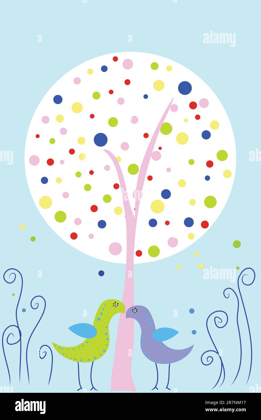 Beautiful color bird Stock Vector Images - Alamy