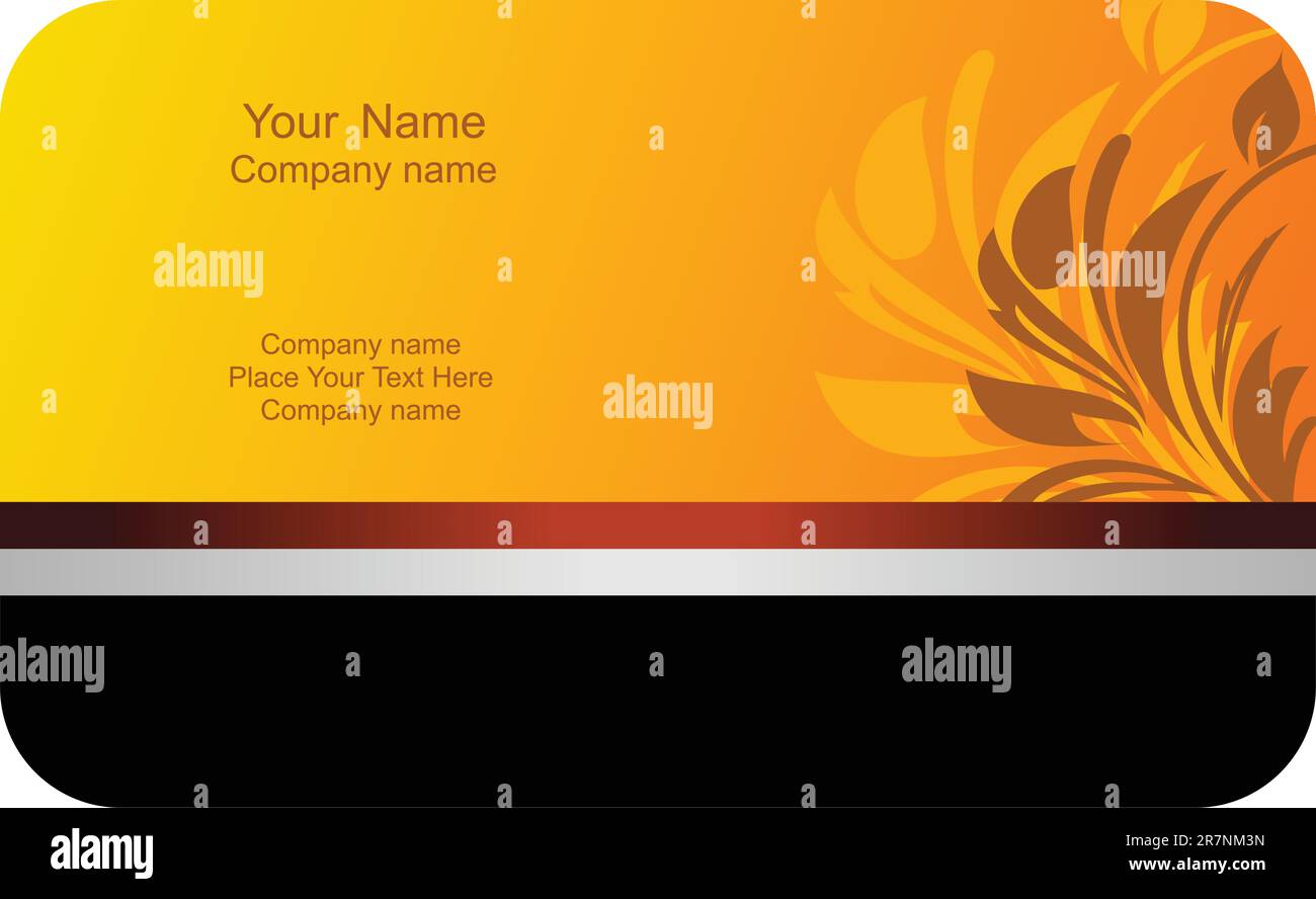 Illustration of template card company label with name. Vector Stock ...