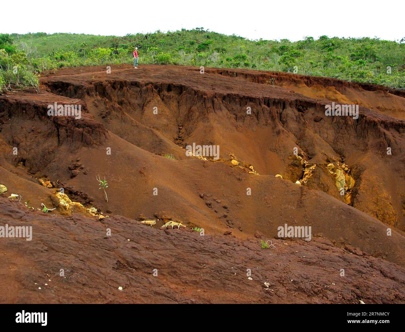 Nickel ore rich red soil, New Caledonia, Melanesia Stock Photo - Alamy