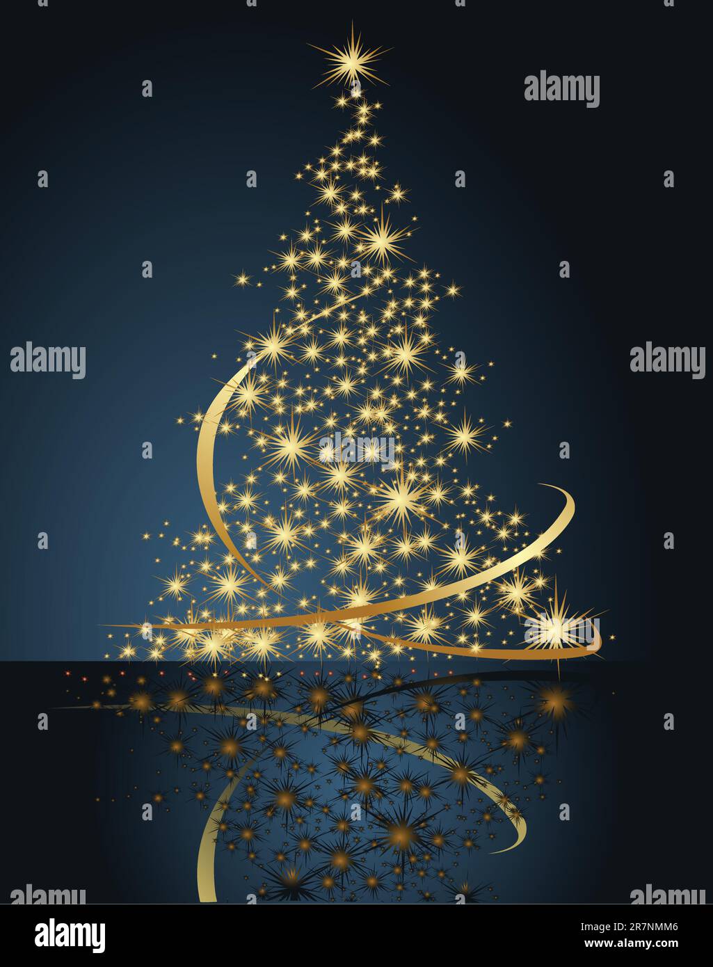 Merry Christmas background gold and blue Stock Vector Image & Art - Alamy