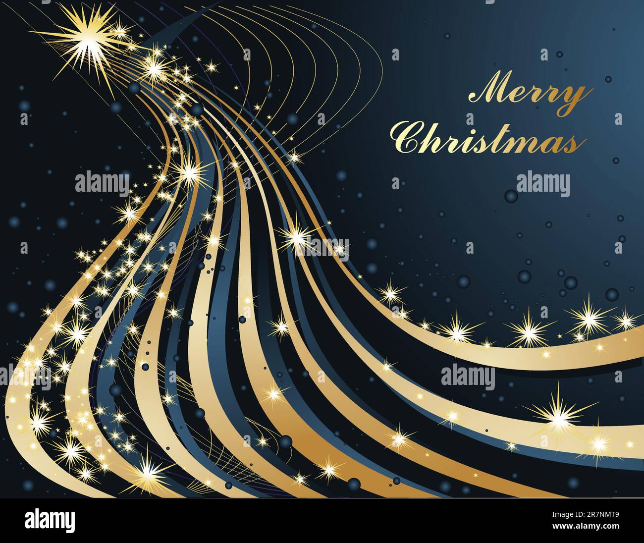 Merry Christmas background gold and blue Stock Vector Image & Art - Alamy