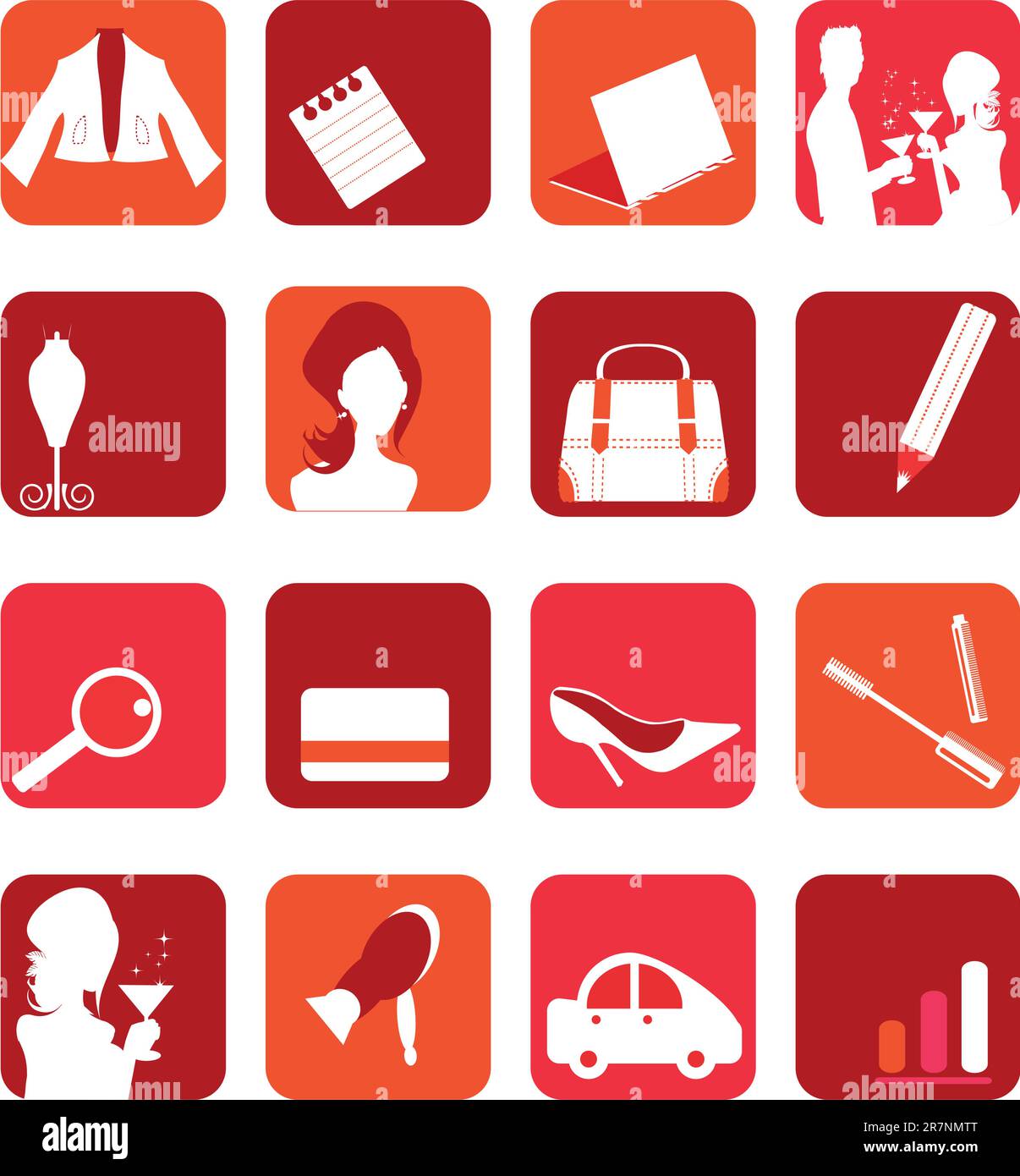 Business woman icons set and accessories collection Stock Vector Image & Art - Alamy