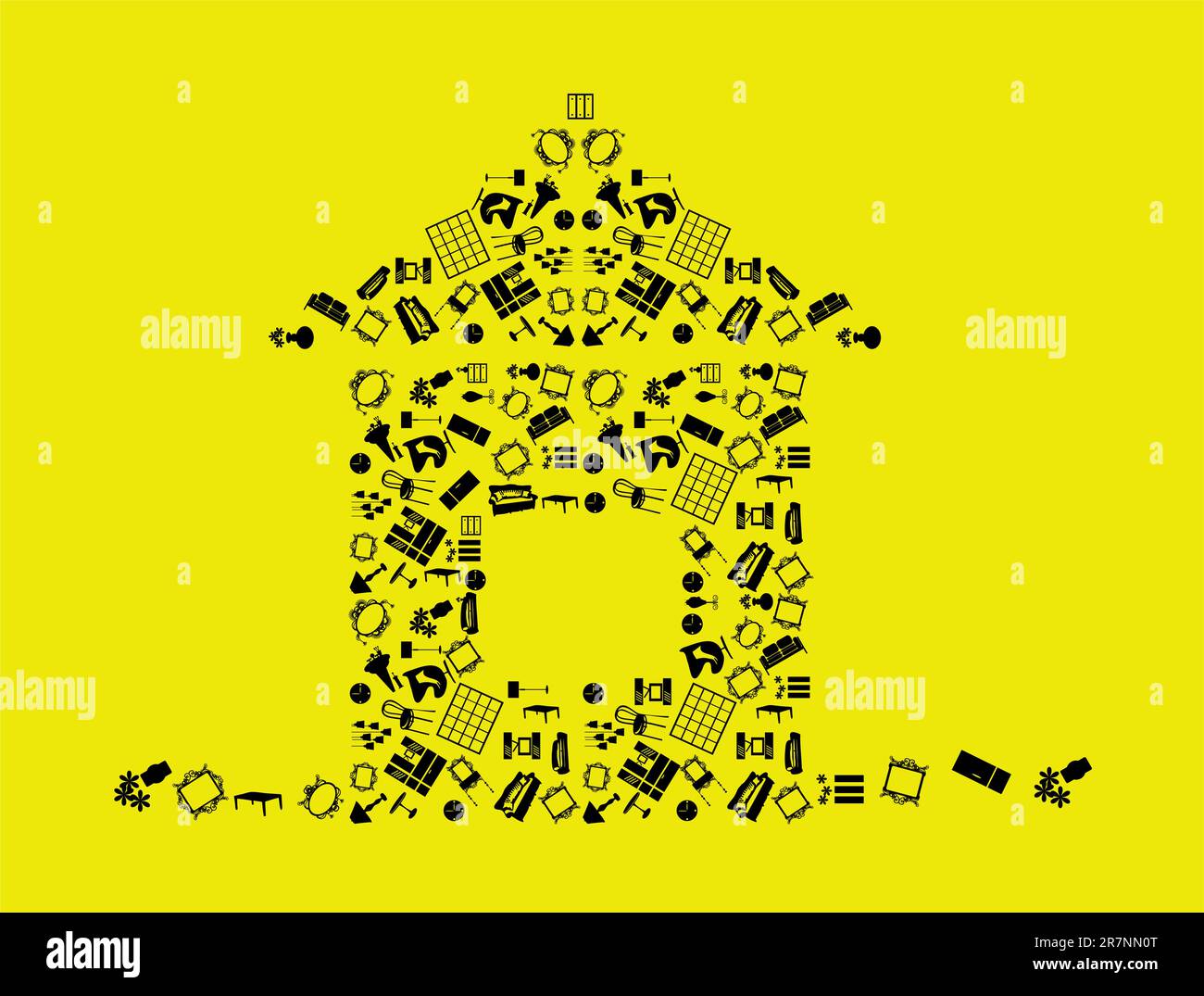 Home concept detail Stock Vector Images - Alamy