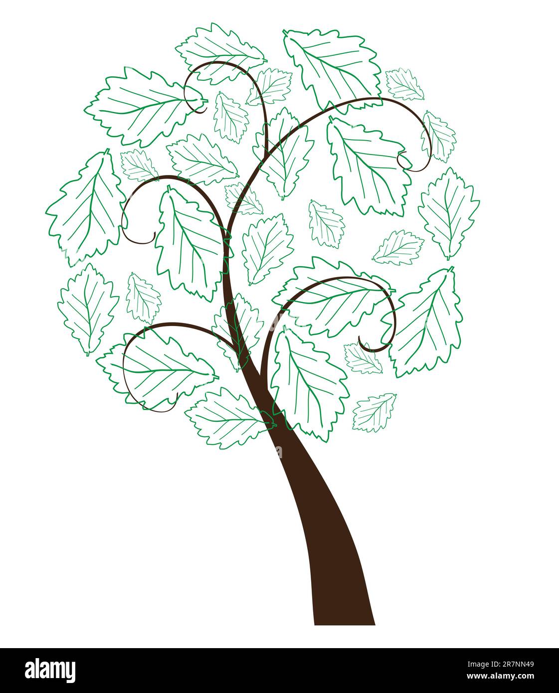 Vector illustration of abstract tree Stock Vector Image & Art - Alamy