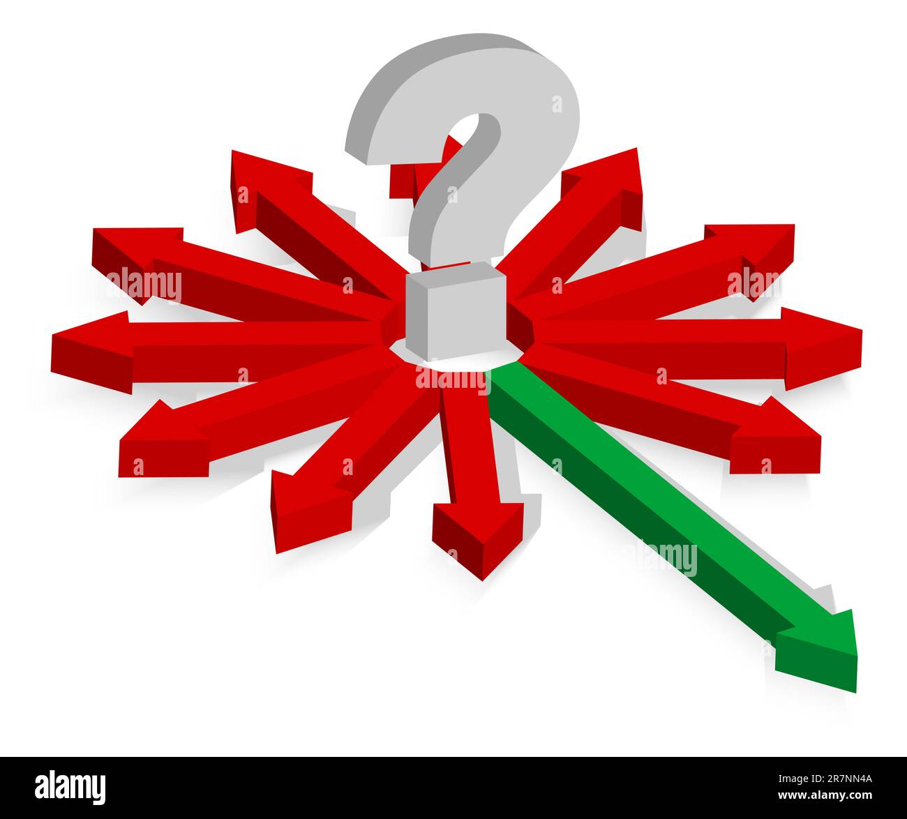 Question Mark and Red and Green Arrows - Finding Right Way Stock Vector ... Question Mark and Red and Green Arrows - Finding Right Way Stock Vector ...