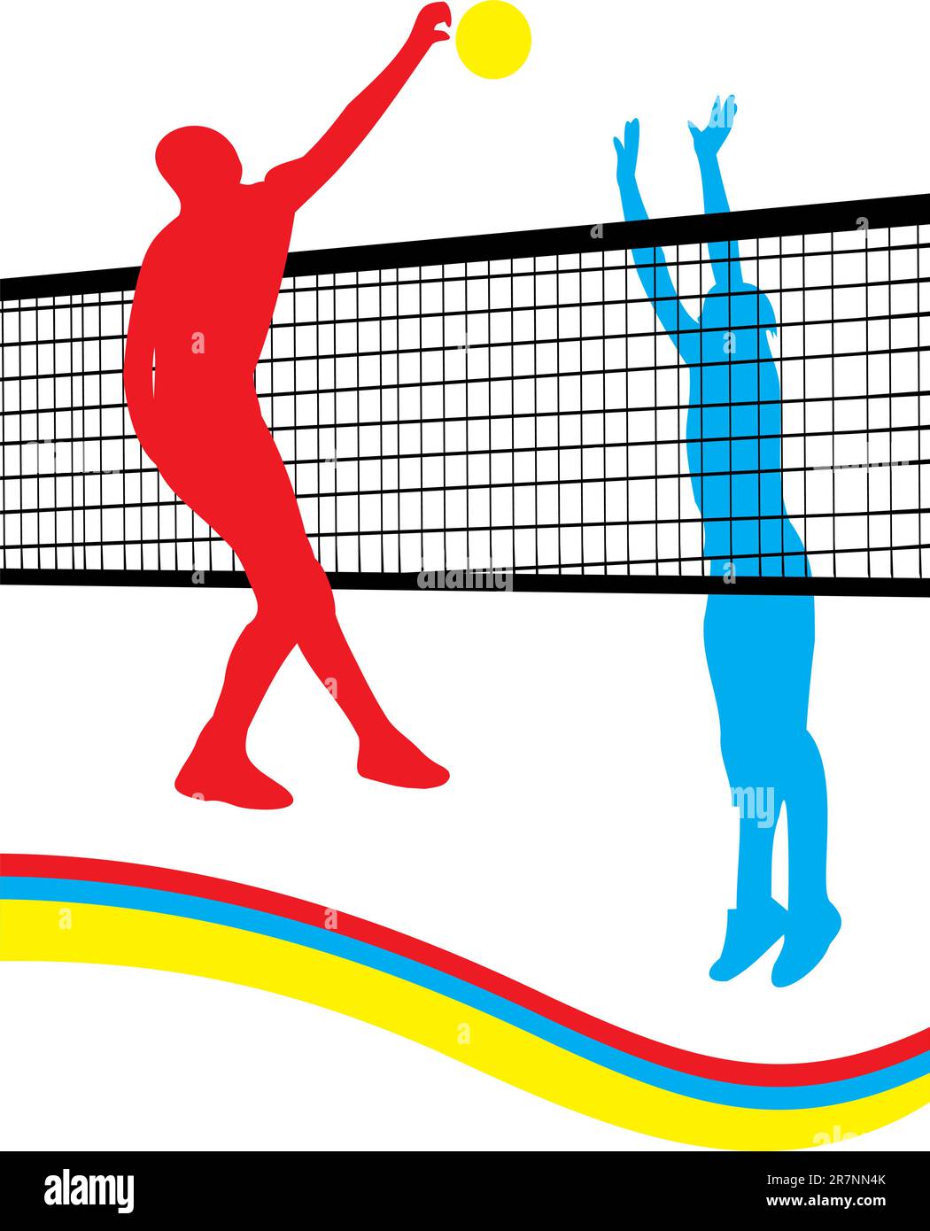 Game in volleyball. The World championship. A victory in game Stock ...