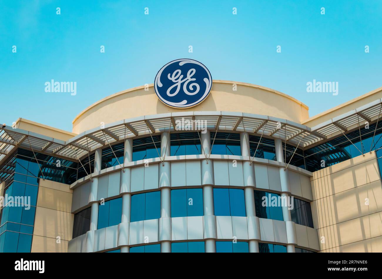 Dubai, UAE- 15062023: General Electric office building in the city ...