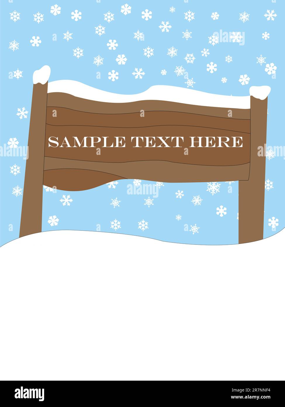 wooden sign winter - vector Stock Vector Image & Art - Alamy