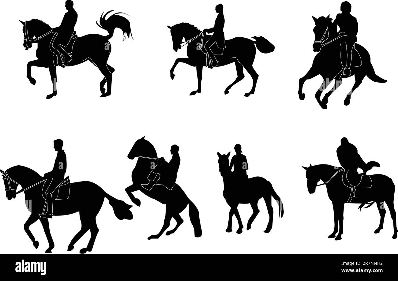 horseman collection - vector Stock Vector Image & Art - Alamy