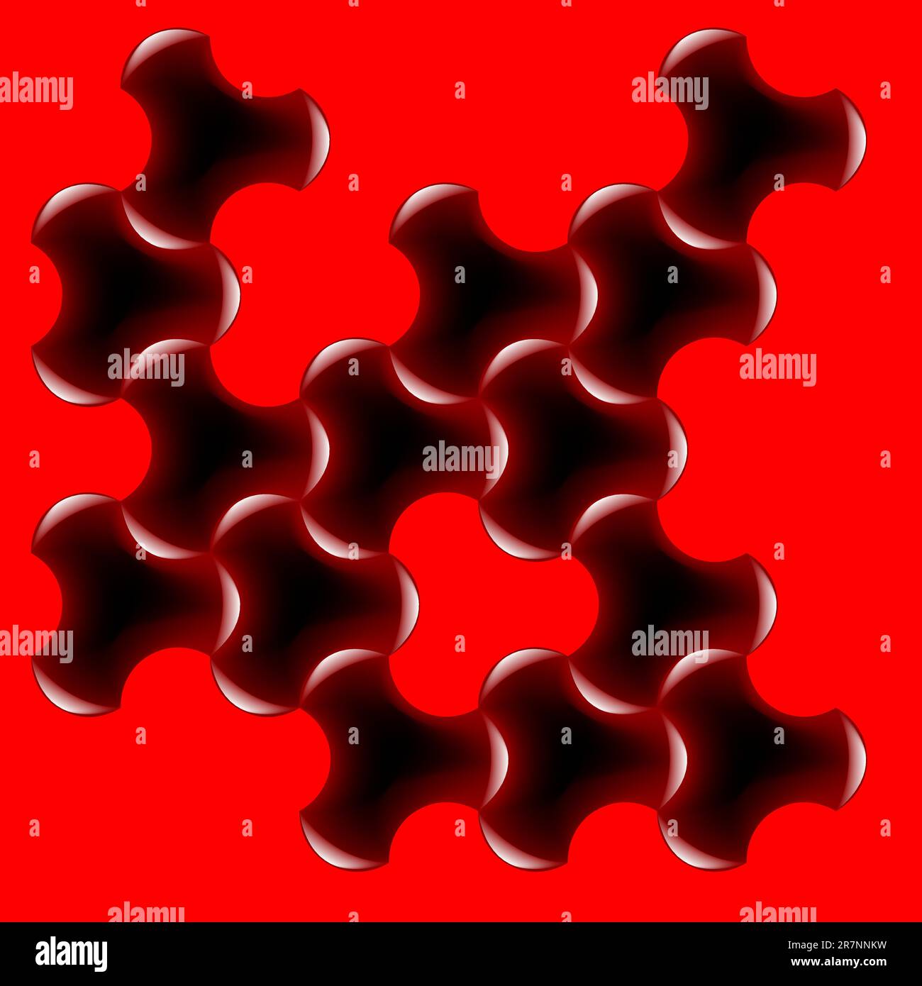 red puzzle, vector art illustration Stock Vector Image & Art - Alamy