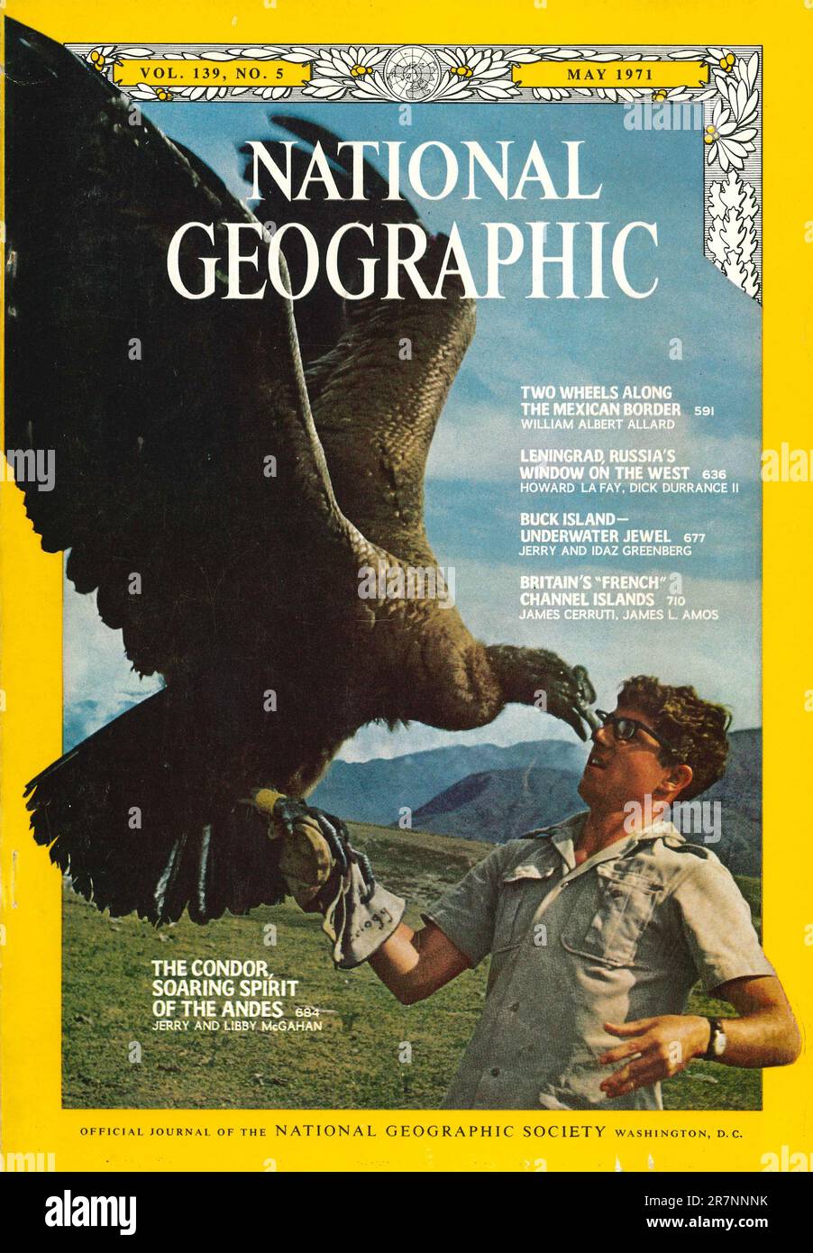 National Geographic magazine cover, May 1971, United States of America ...