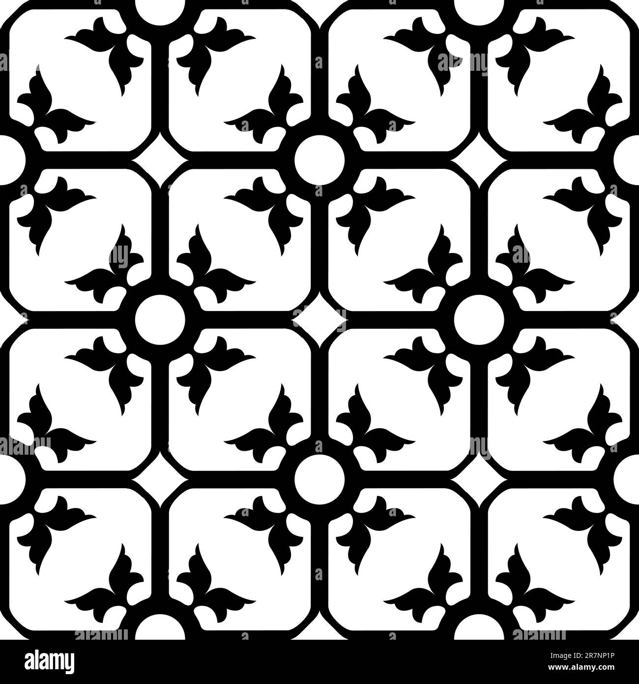 forged iron pattern, abstract seamless texture; vector art illustration ...