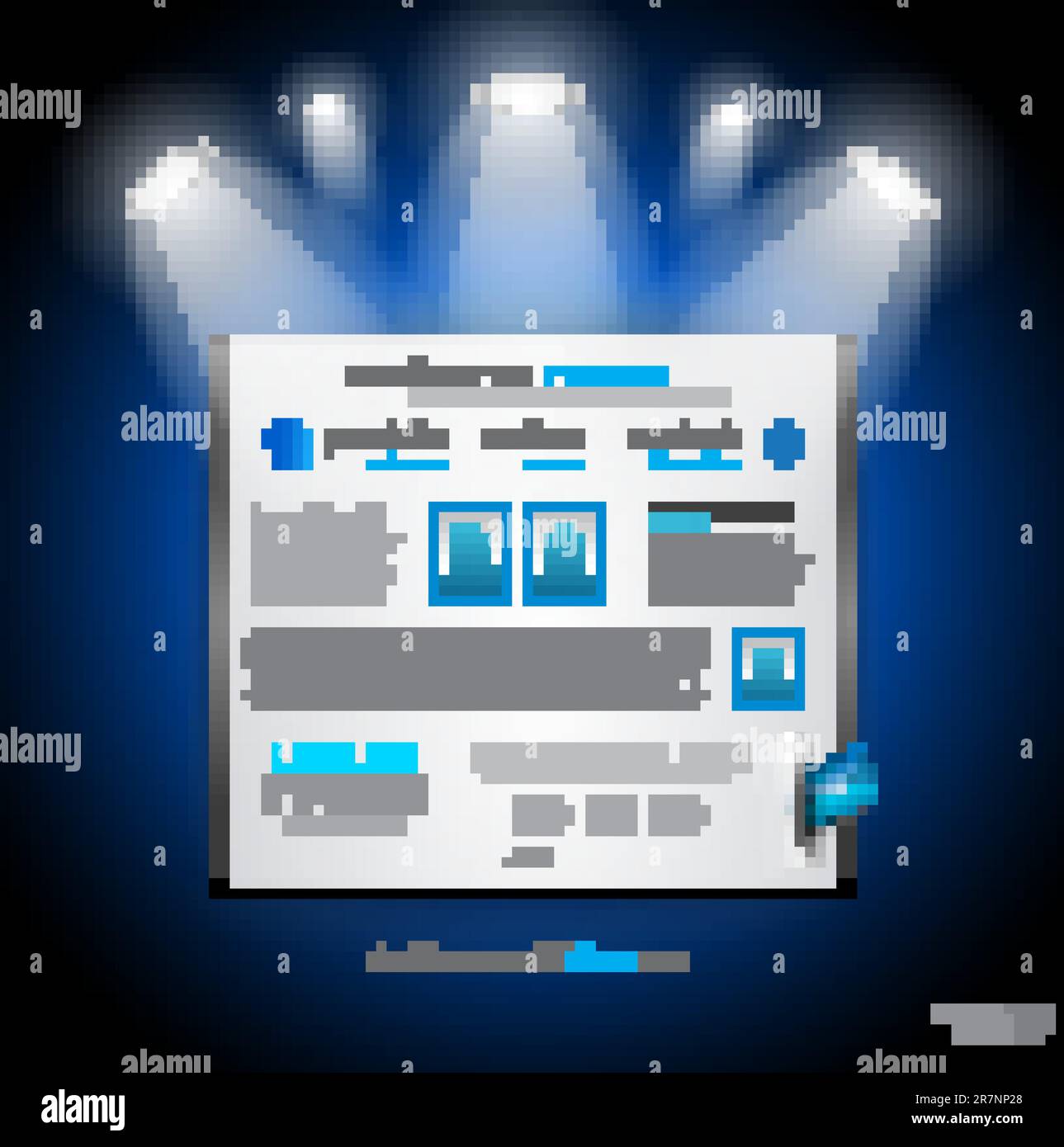 Original Style shopfront showroom website template with spotlights ...