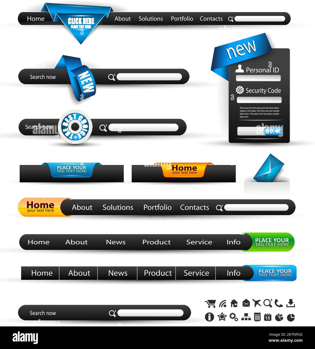 Click here transparent Stock Vector Images - Alamy