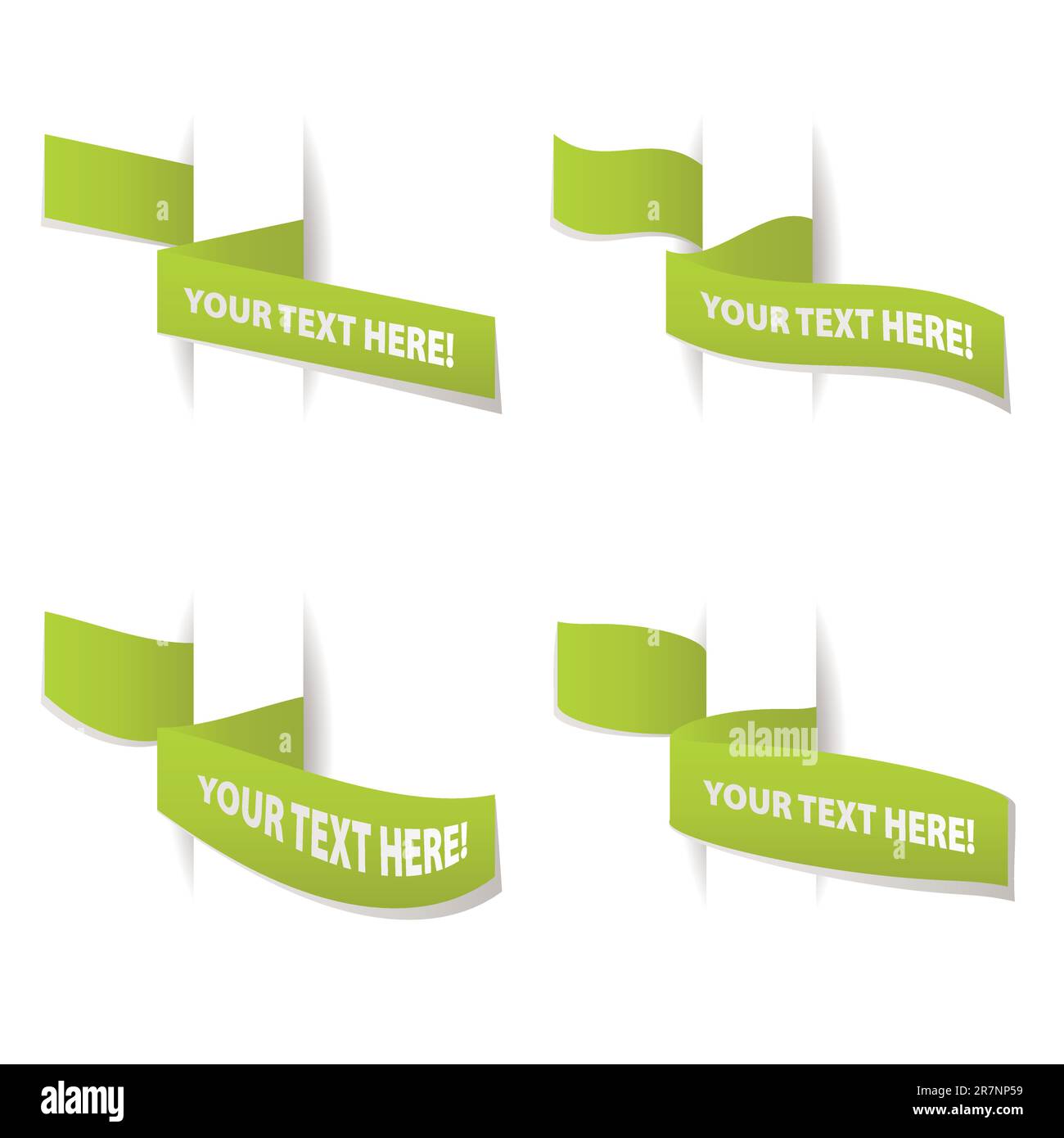 Vector set Heraldic ribbons Stock Vector Image & Art - Alamy