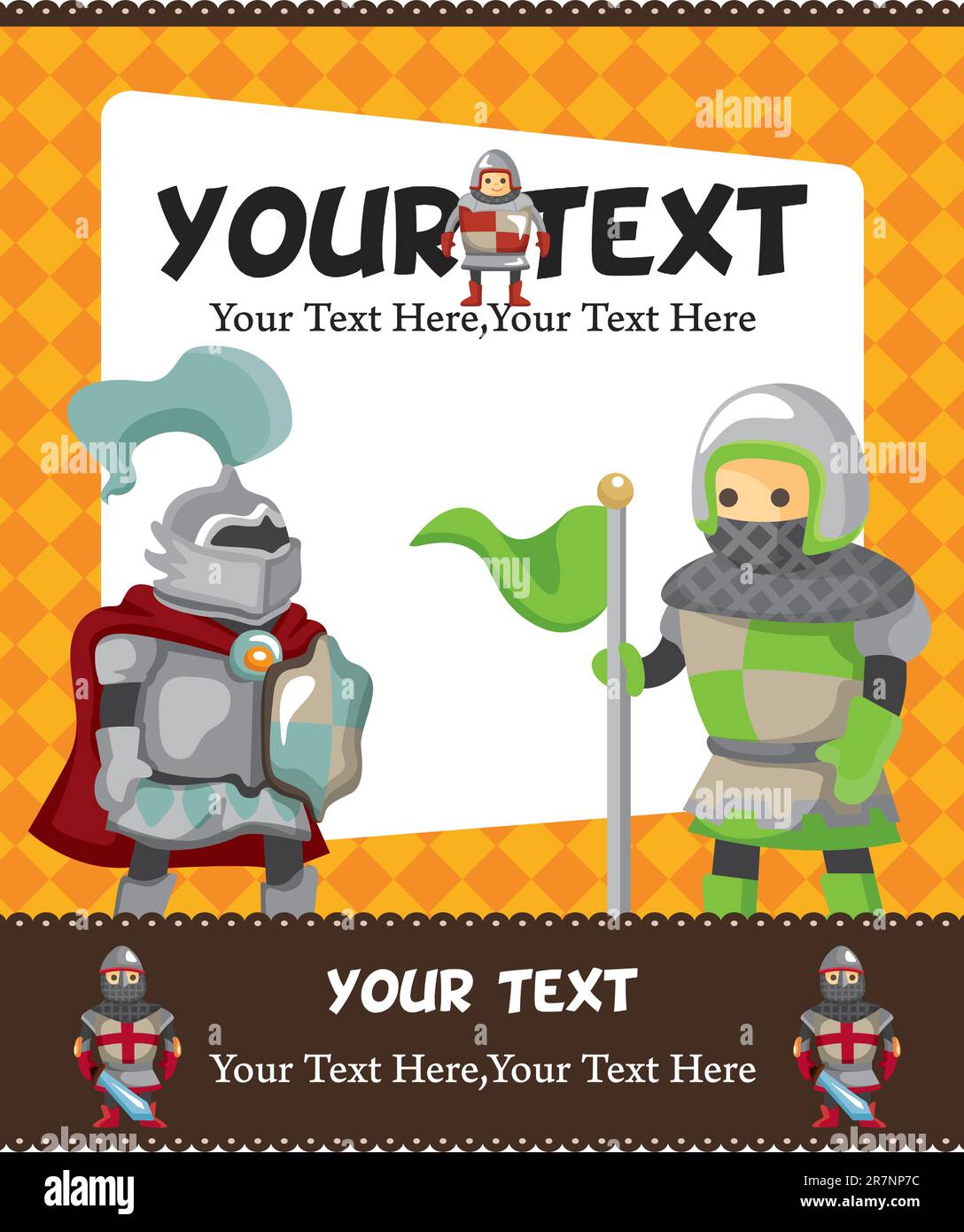 cartoon knight card Stock Vector Image & Art - Alamy