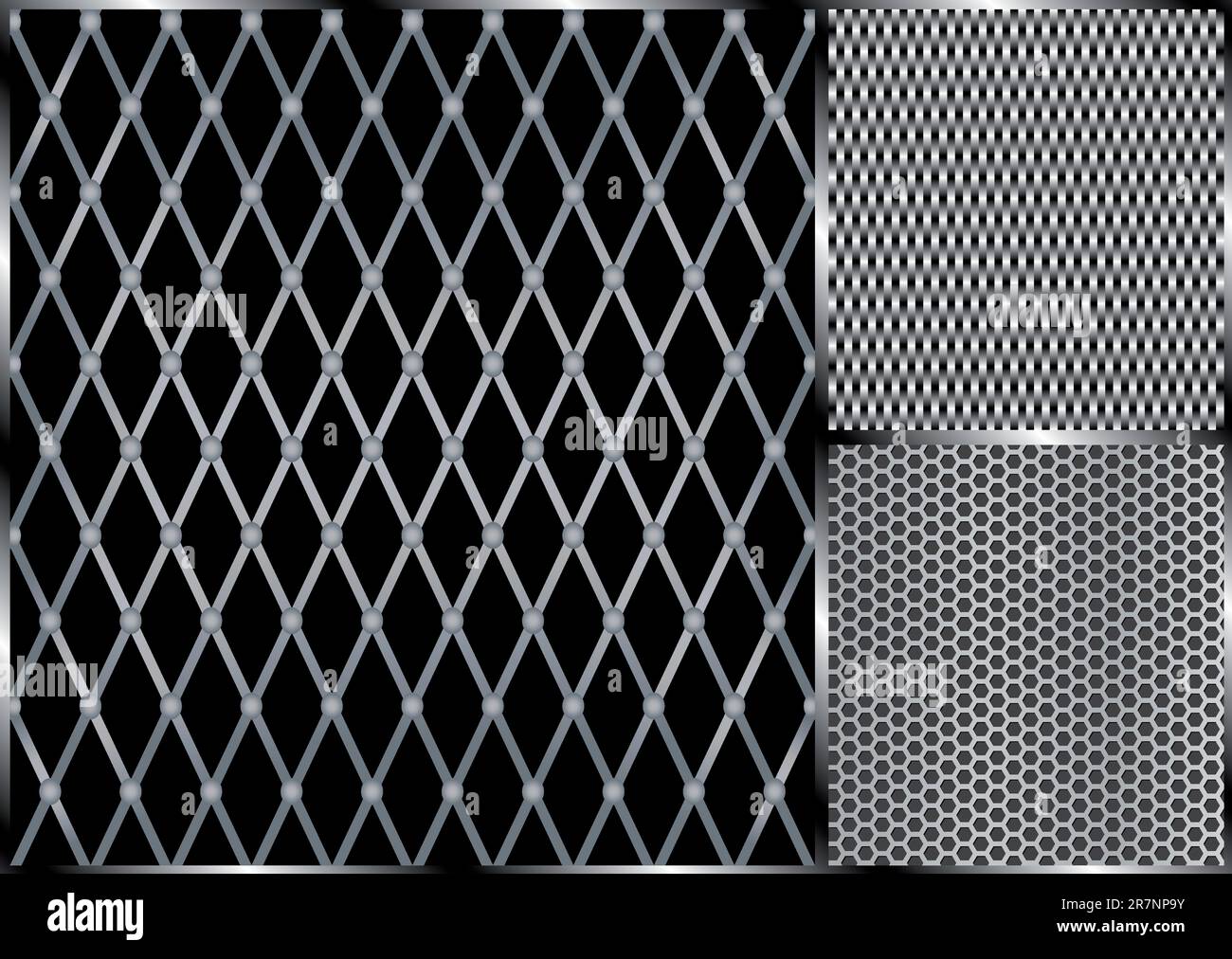 Vector Metal Grill Seamless Pattern Stock Vector Image & Art - Alamy