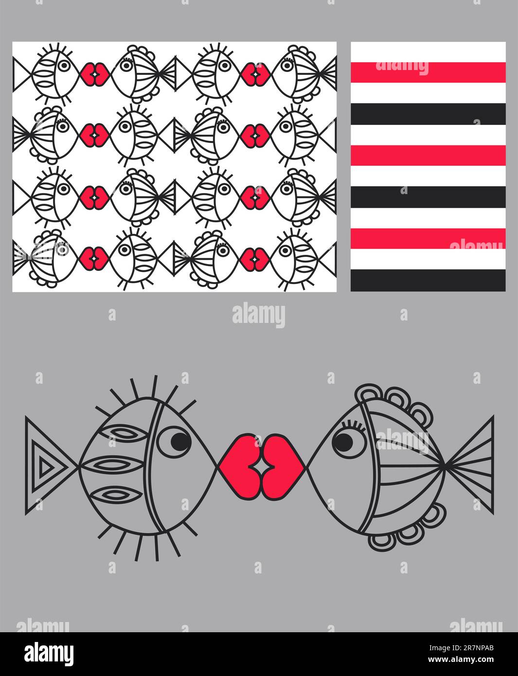 Wrapping paper patterns Stock Vector Images - Alamy