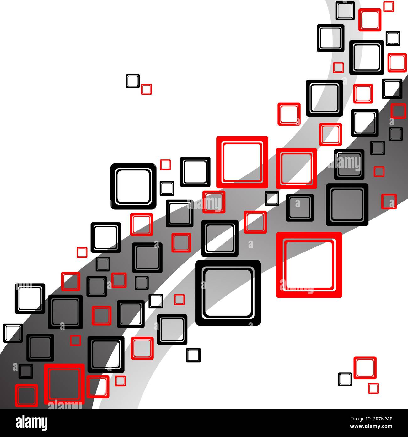 squares retro pattern, abstract vector art illustration Stock Vector ...