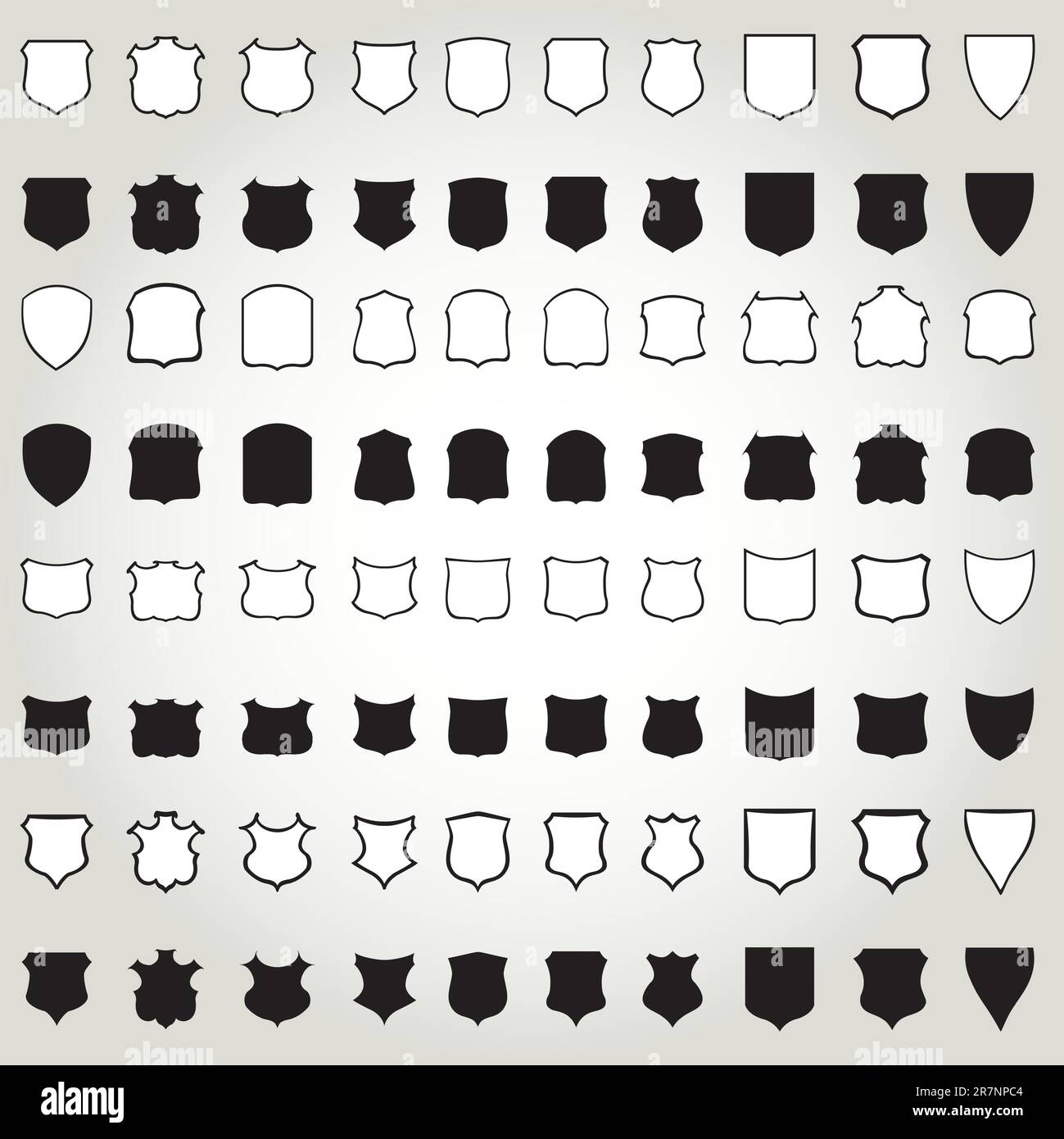 Vector set Heraldic shields Stock Vector Image & Art - Alamy