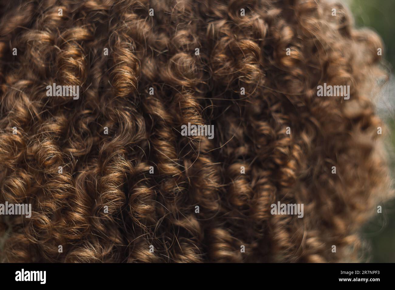 texture of male curly hair close up. perm for men. stylish hairdo Stock ...