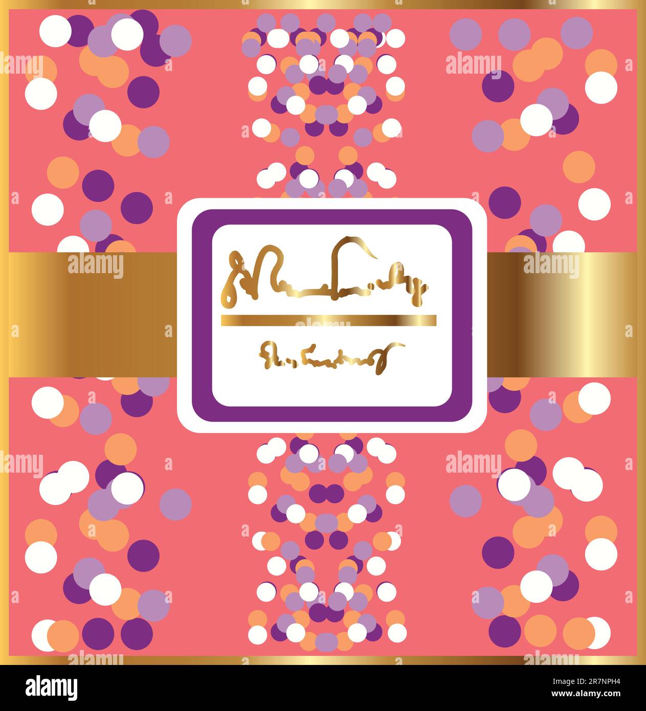 Shiny gold invitation on glittering background Stock Vector Image & Art ...