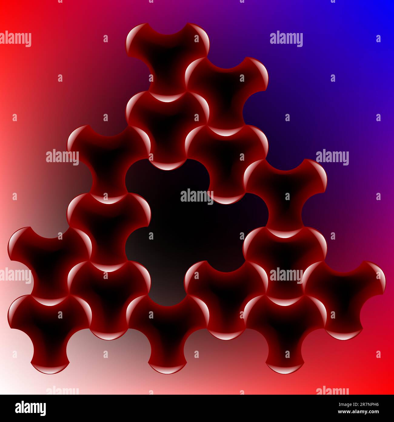 triangle puzzle, vector art illustration Stock Vector Image & Art - Alamy