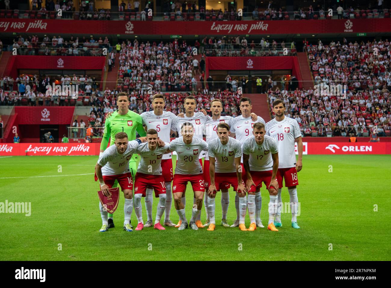 Warsaw, Poland. 16th June, 2023. The Polish national football team ...