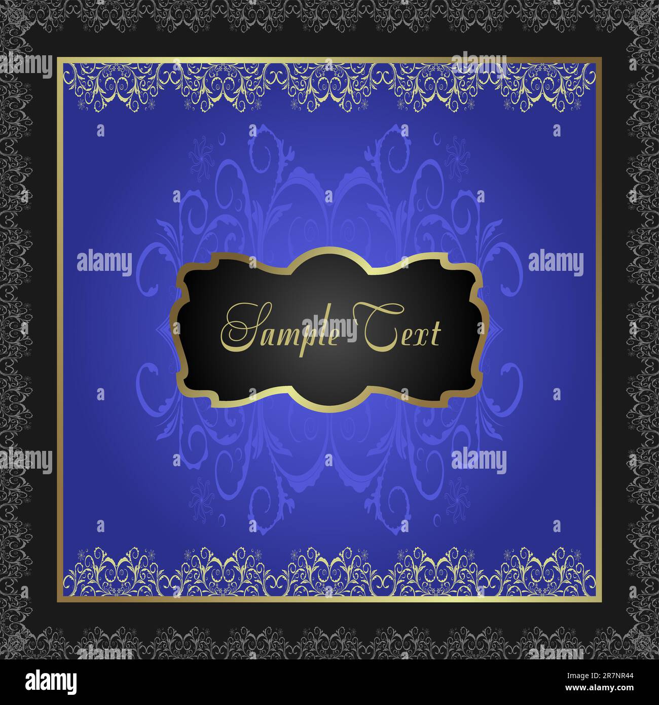 Illustration of floral ornate frame. Vector Stock Vector Image & Art ...