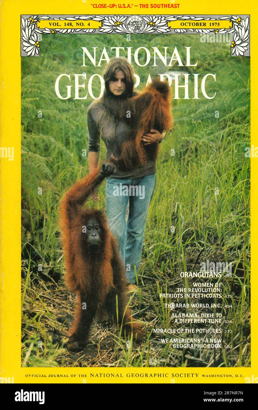 National Geographic magazine cover October 1975 Stock Photo - Alamy