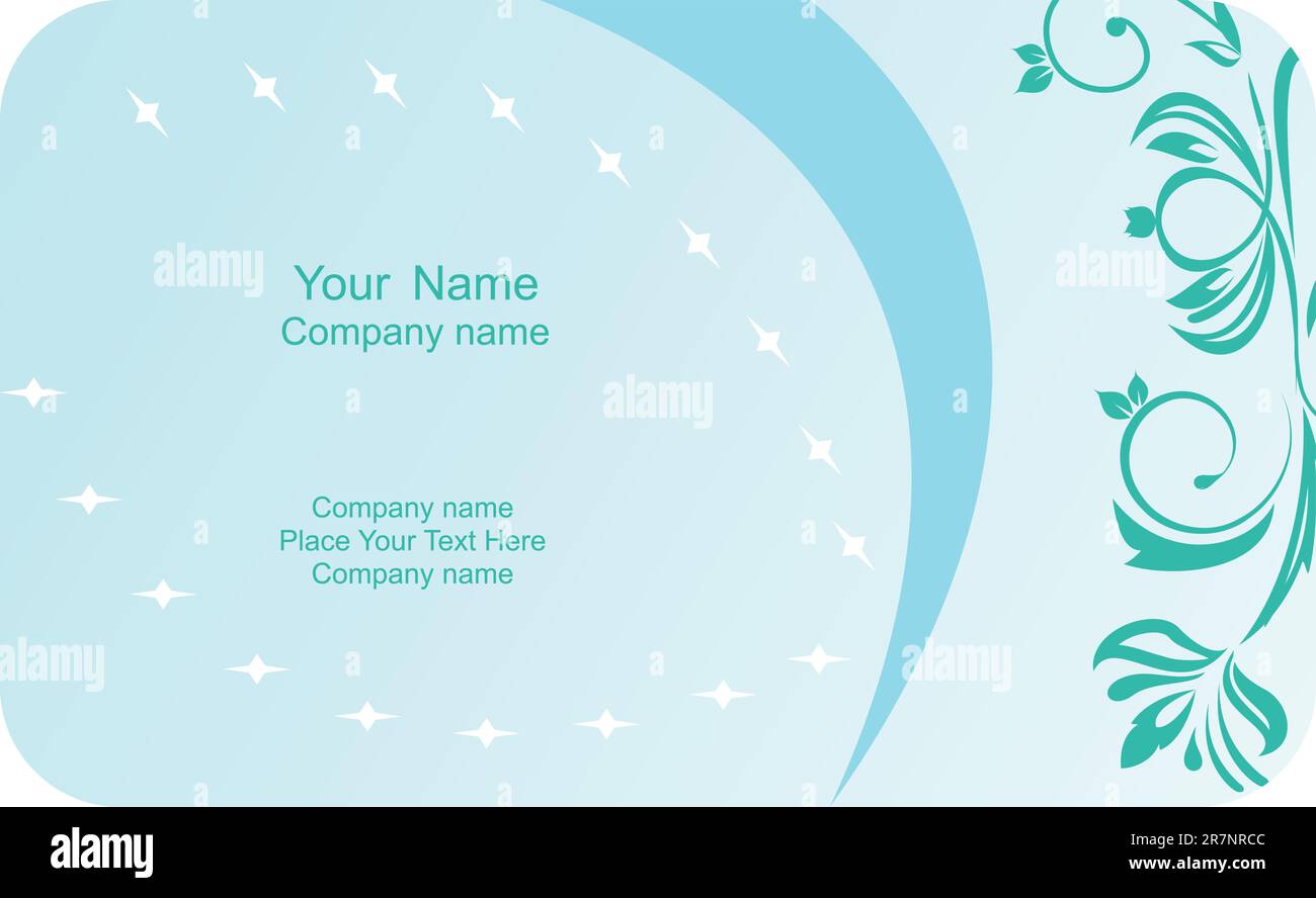 Illustration of template card company label with name. Vector Stock ...