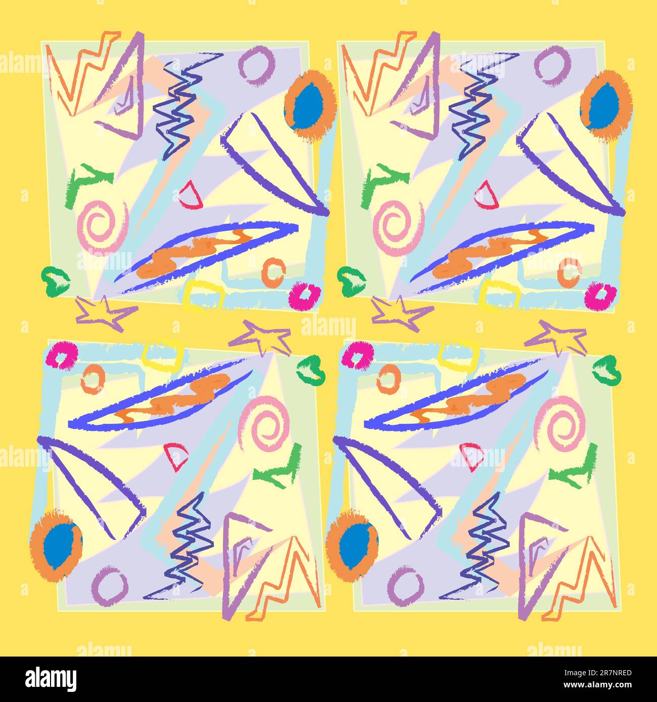 Seamless square, scribble and obtuse angle background pattern Stock ...