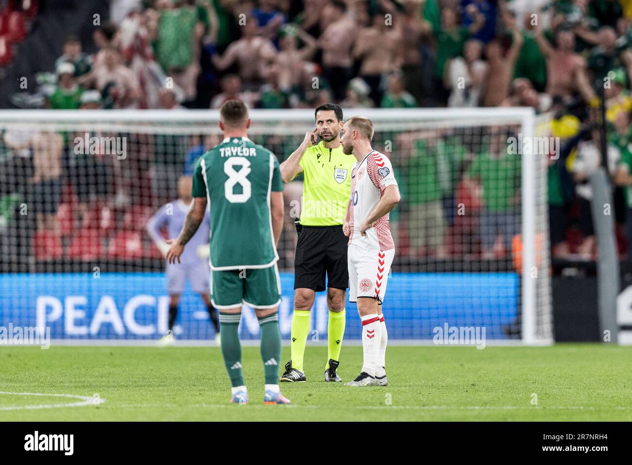 Copenhagen, Denmark. 16th June, 2023. Referee Daniel Stefanski seen ...