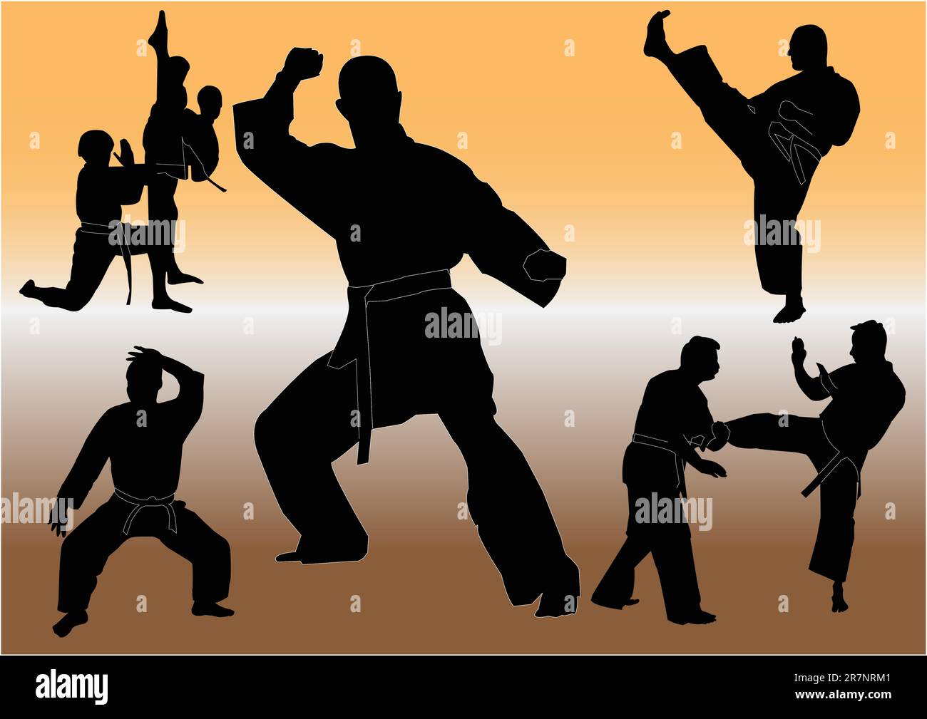 karate collection - vector Stock Vector Image & Art - Alamy