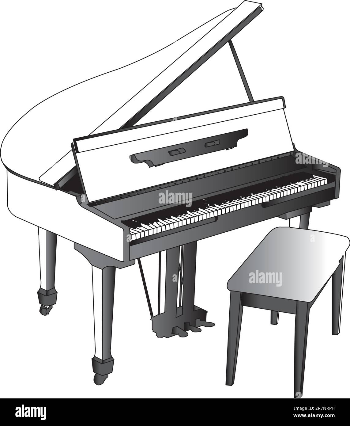 piano - vector Stock Vector Image & Art - Alamy