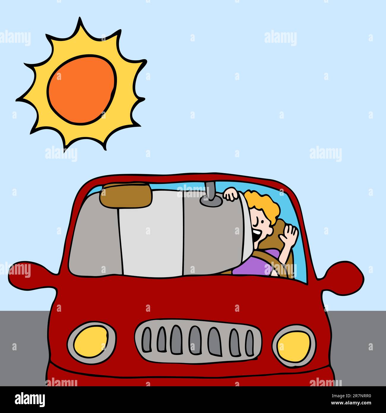 Sun visor car Stock Vector Images - Alamy