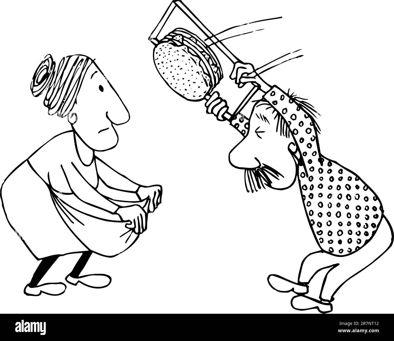 Throwing cake Stock Vector Images - Alamy