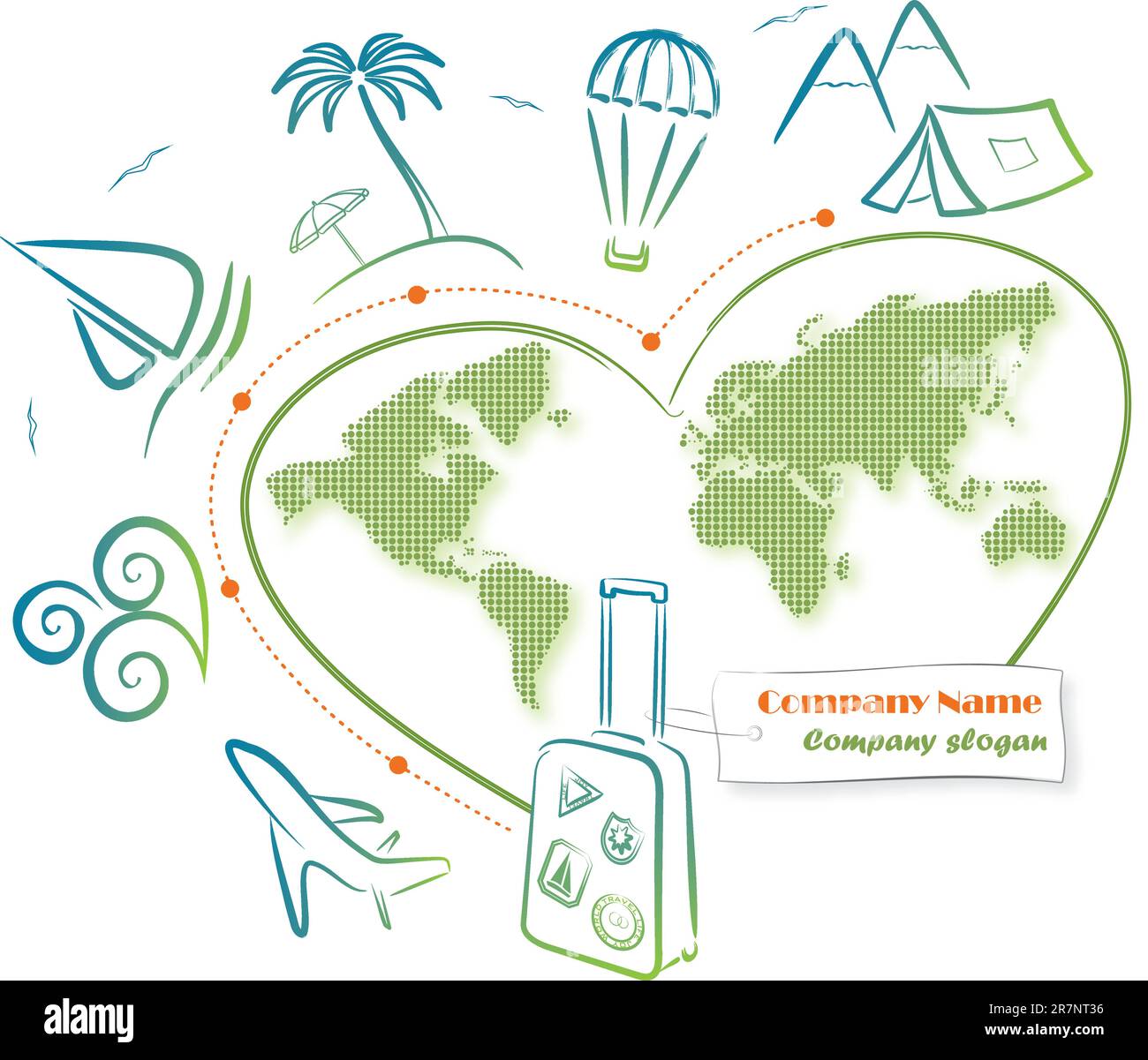 Travel around the world. Vector Illustration Stock Vector Image & Art ...