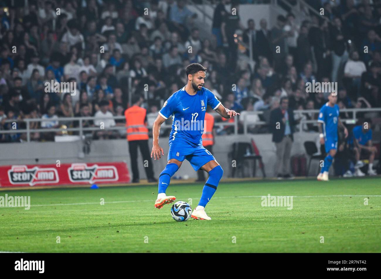17 PANTELIS HATZIDIAKOS of Greece during the UEFA EURO 2024 qualifying ...