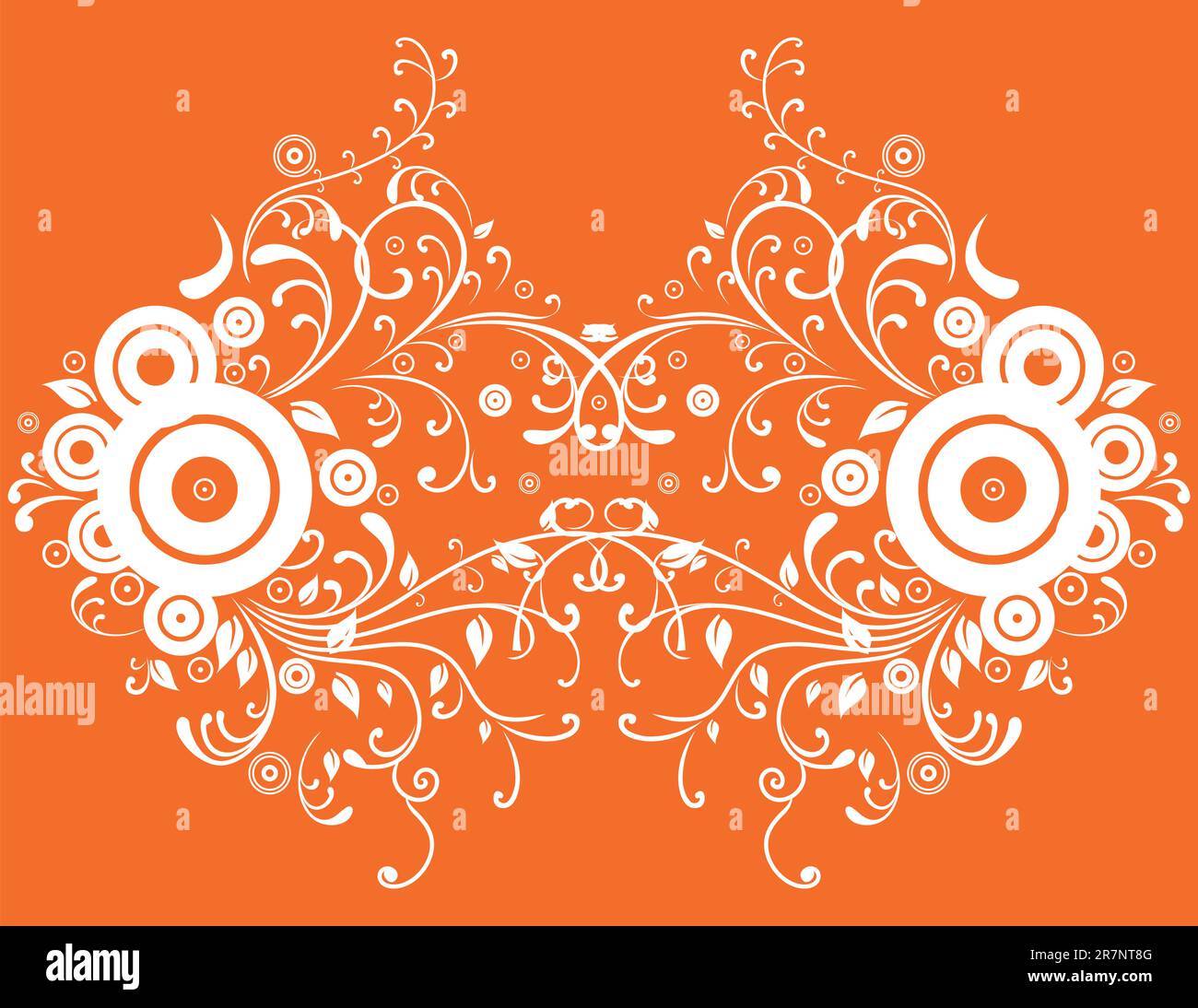 Illustration Of Abstract Orange Background Stock Vector Image And Art Alamy