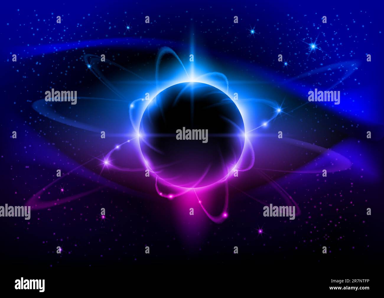 Black star. Abstract Space background for design Stock Vector Image ...