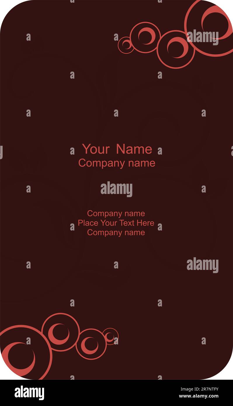 Illustration of template card company label with name. Vector Stock ...