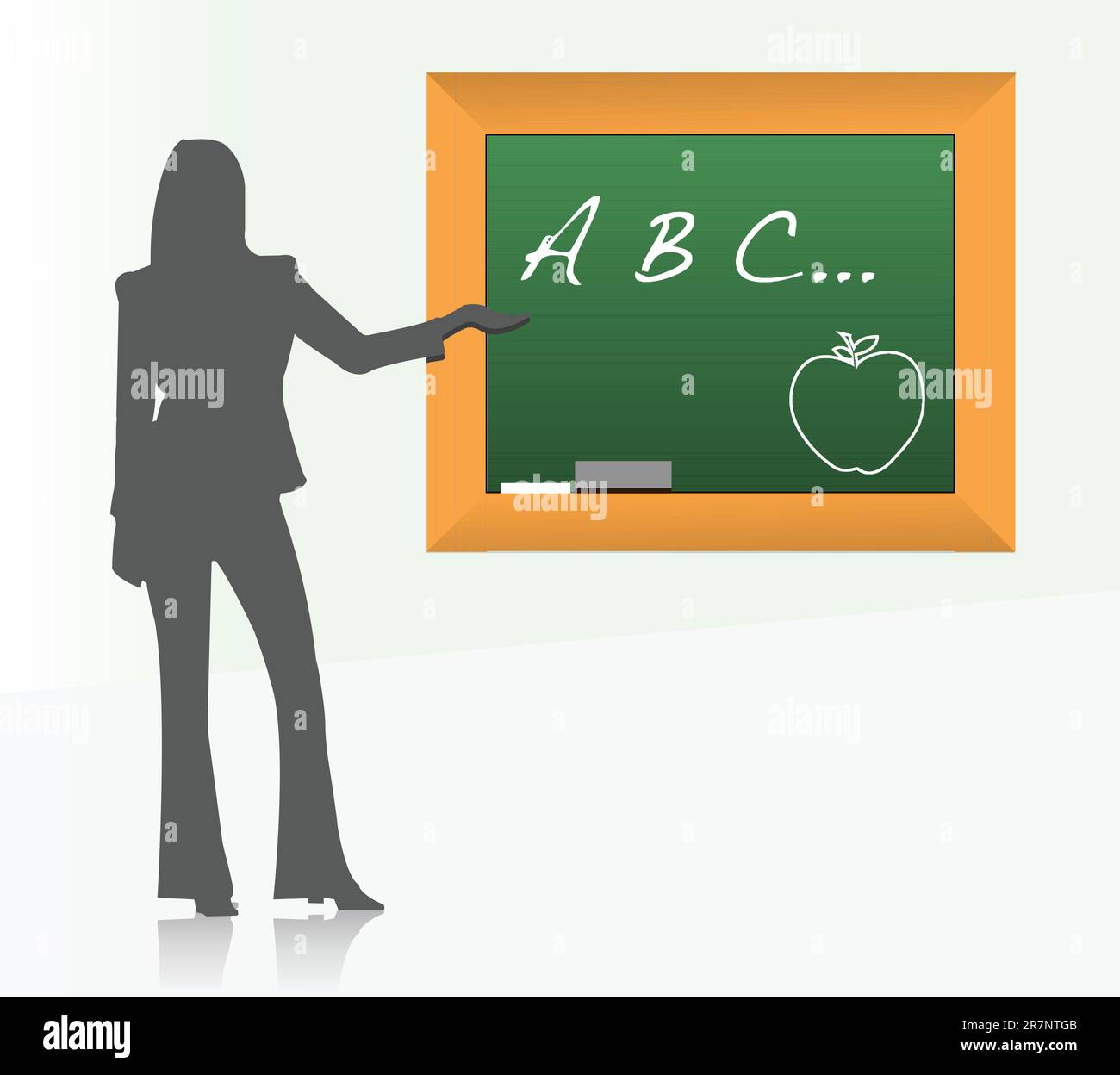 School Teacher Teaching Clipart