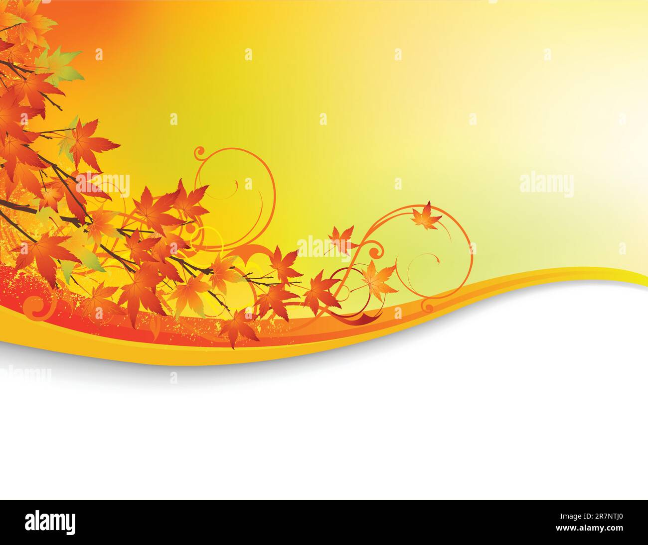 Beautiful autumn background harvest Stock Vector Images - Alamy