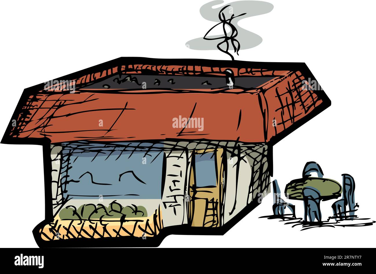 Outdoor stack Stock Vector Images - Alamy