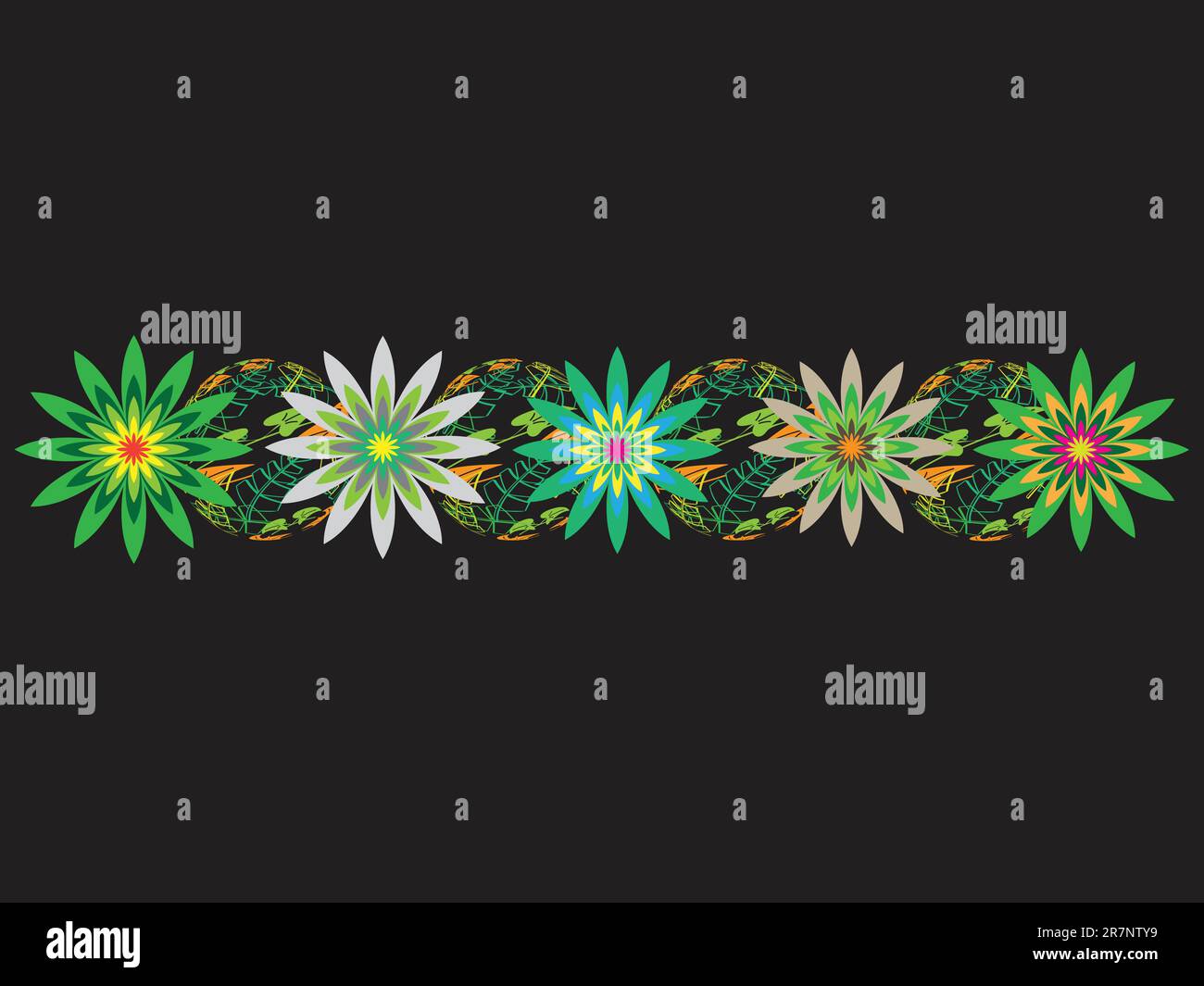 Ball from green natural Stock Vector Images - Alamy