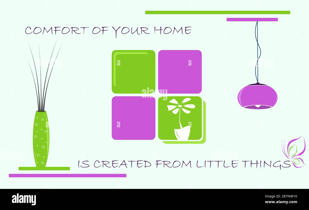 Comfort home Stock Vector Images - Alamy