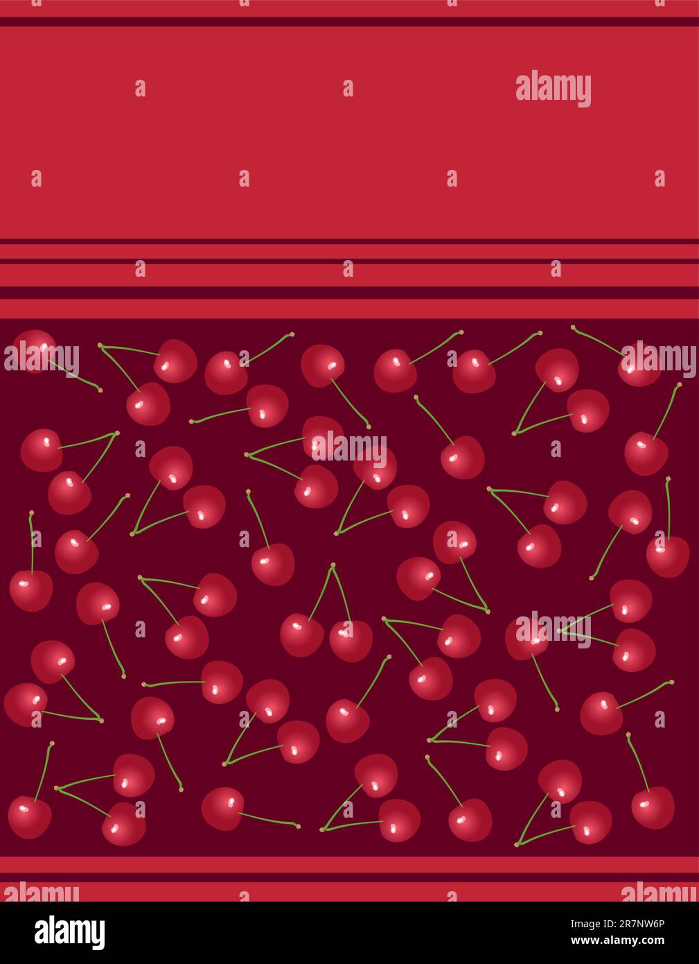 Restaurant menu on red background cherry Stock Vector Image & Art - Alamy